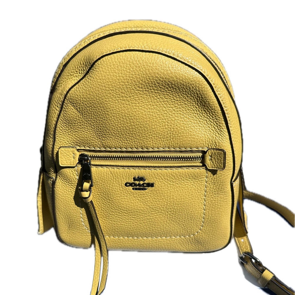Coach Andi Pebble Leather Mini Backpack Slight Staini… - Gem
